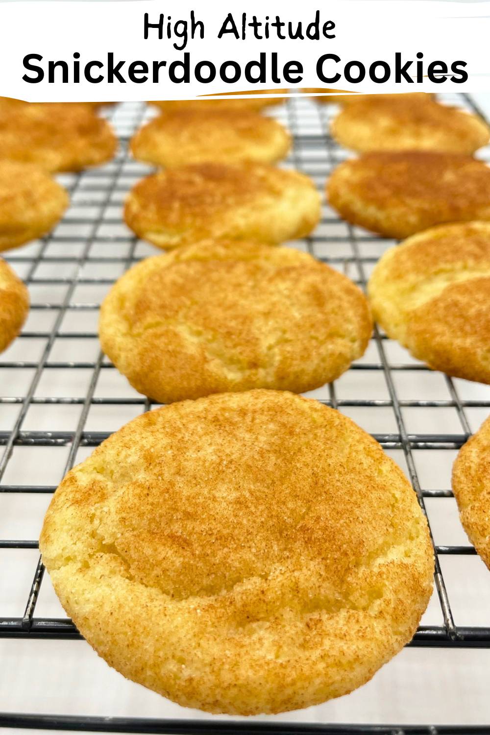 Soft & Chewy High Altitude Snickerdoodle Cookies