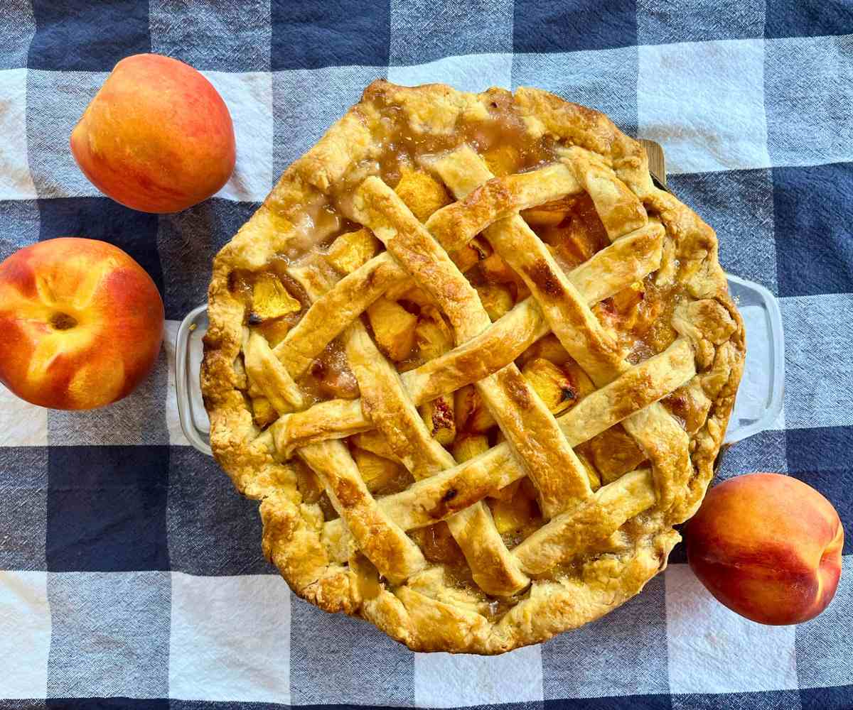 High Altitude Peach Pie - Wild Flour Recipes
