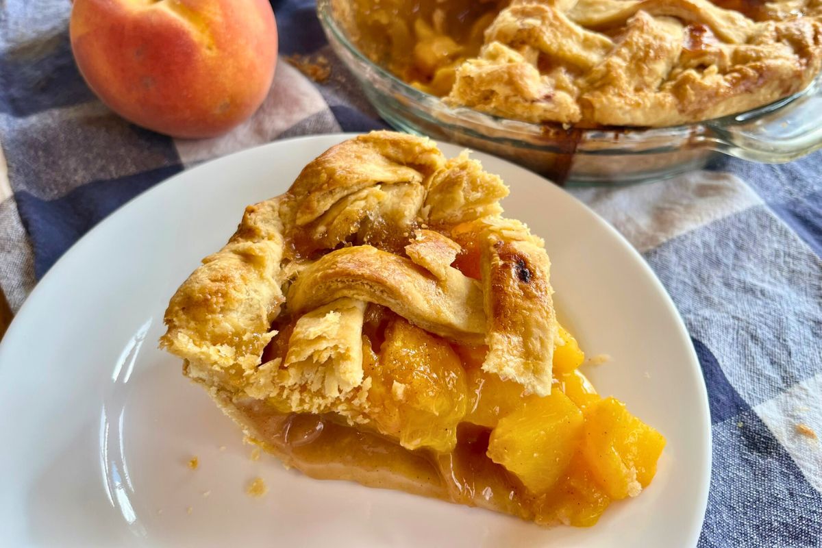 High Altitude Peach Pie