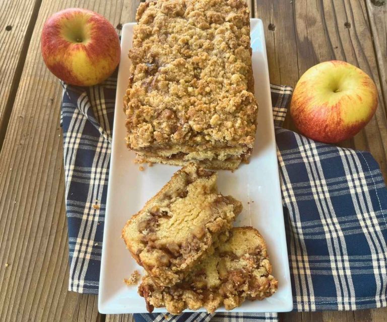 High Altitude Apple Bread with Cinnamon Streusel