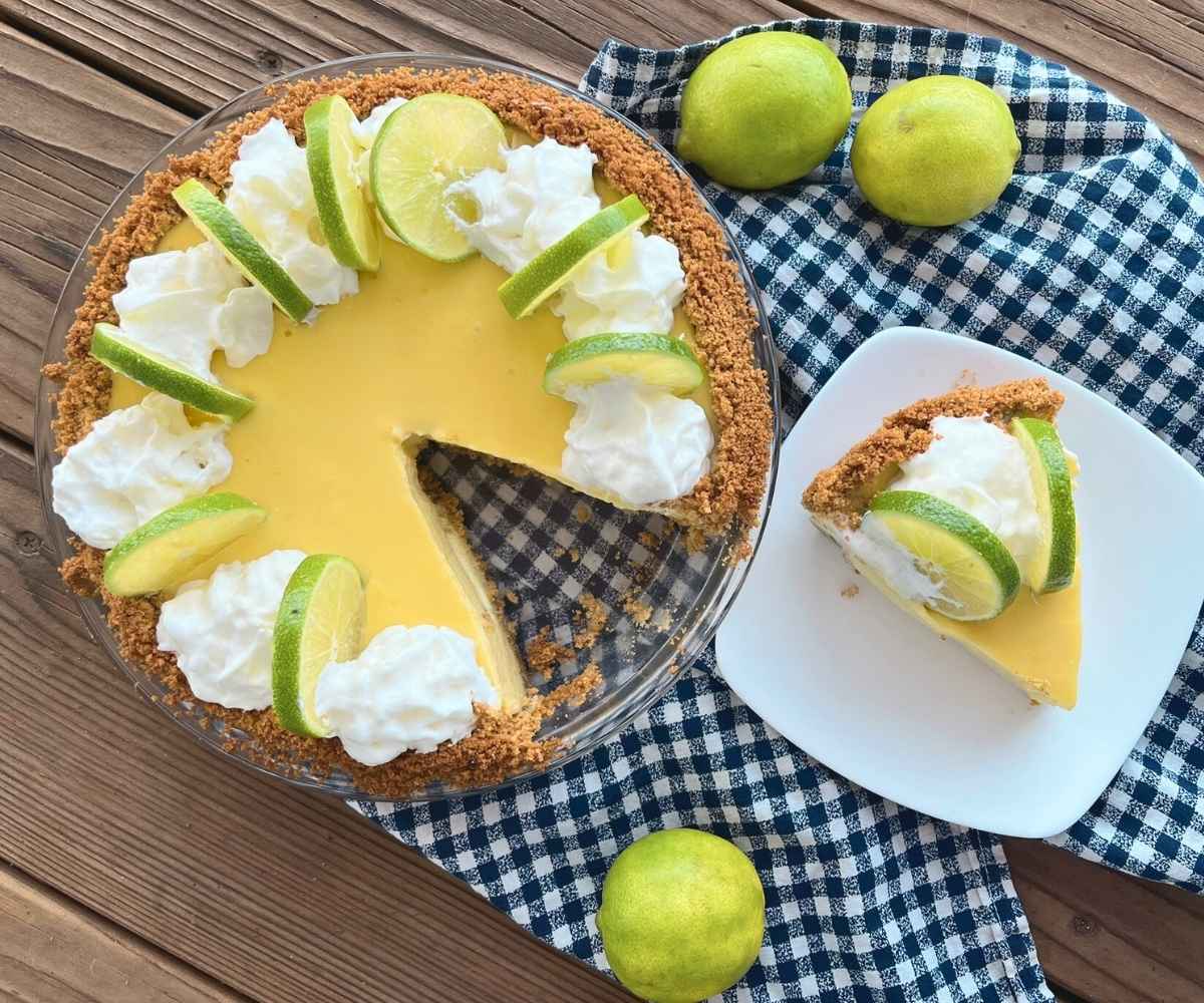 High Altitude Key Lime Pie with Graham Cracker Crust