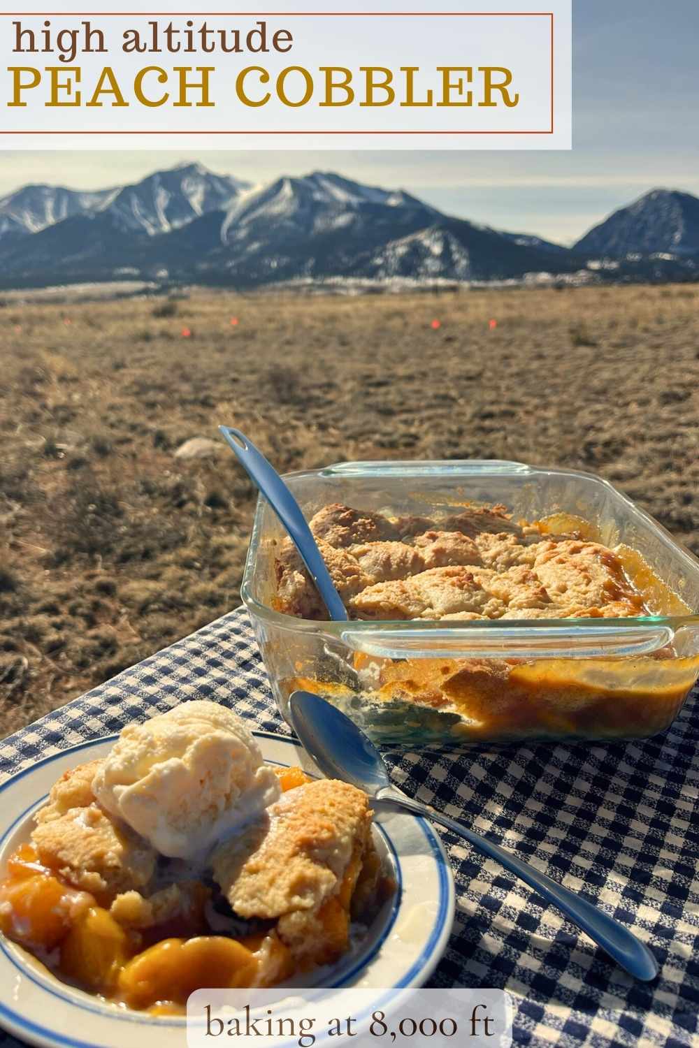 Southern-Style High Altitude Peach Cobbler - Wild Flour Recipes