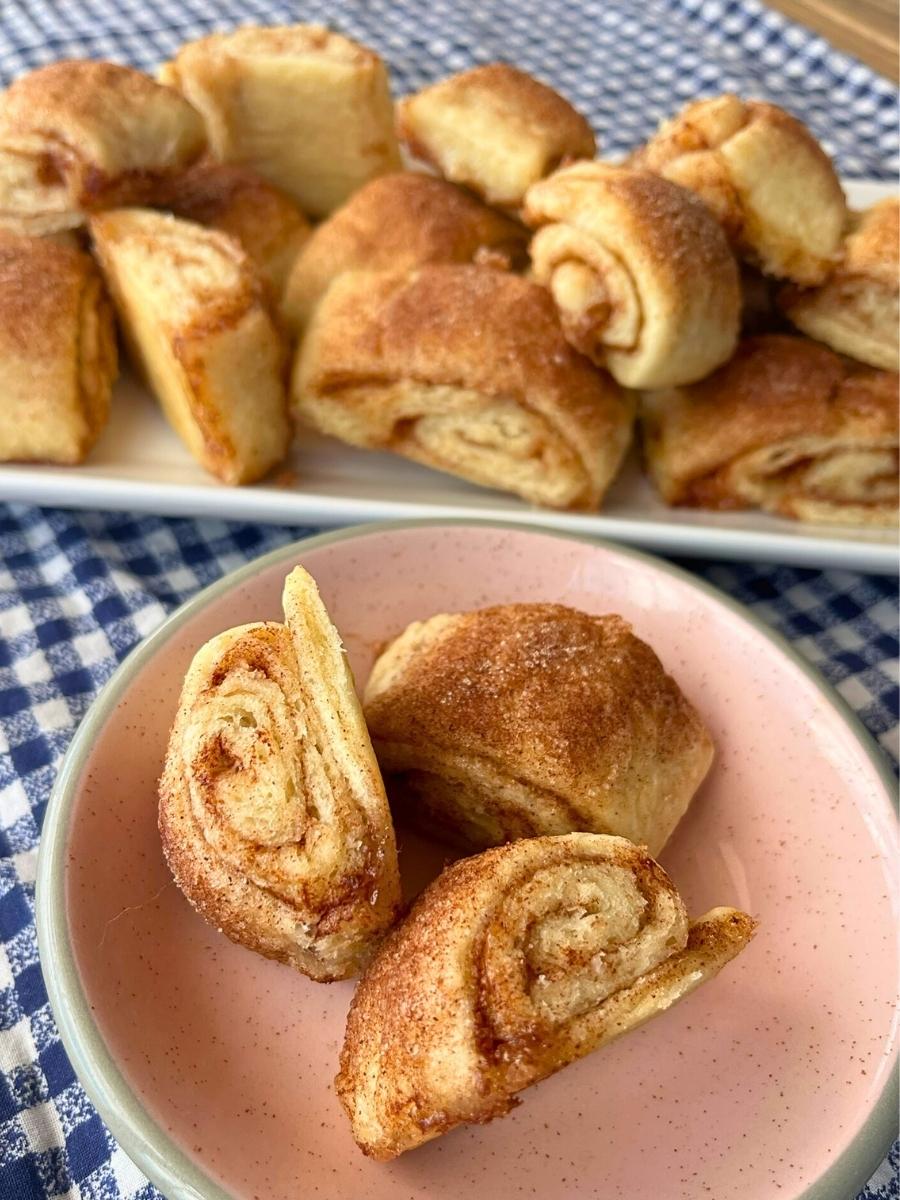 Easy 1 Hour Mini Cinnamon Roll Bites - High Altitude Friendly